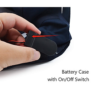 Hands Free LED Baseball Cap Hat for Outdoor Jogging Hip Hop Party Holiday Blue