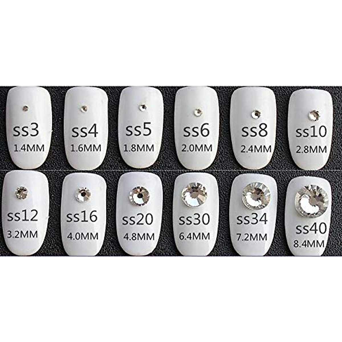 Jollin Glue Fix Crystal AB Flatback Rhinestones(ss20 1440pcs)