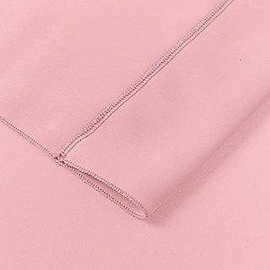 AK TRADING CO. 10 feet x 8 feet Polyester Backdrop Drapes Curtains Panels with Rod Pockets - Wedding Ceremony Party Home Window Decorations - Blush Pink