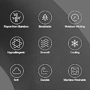 Neck Pillow Cover, Travel Neck Pillow Cover, Travel Neck Pillow Case Cover, Airplane Pillow Cover, U Shaped Neck Pillow Washable Cover (Only Pillow Covers, no Filler)