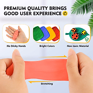 Magicfly Polymer Clay Starter Kit, 45 Colors Oven Bake Clay with 5 Modeling Tools and 40 Jewelry Accessories, Safe and Nontoxic DIY Baking Clay Blocks