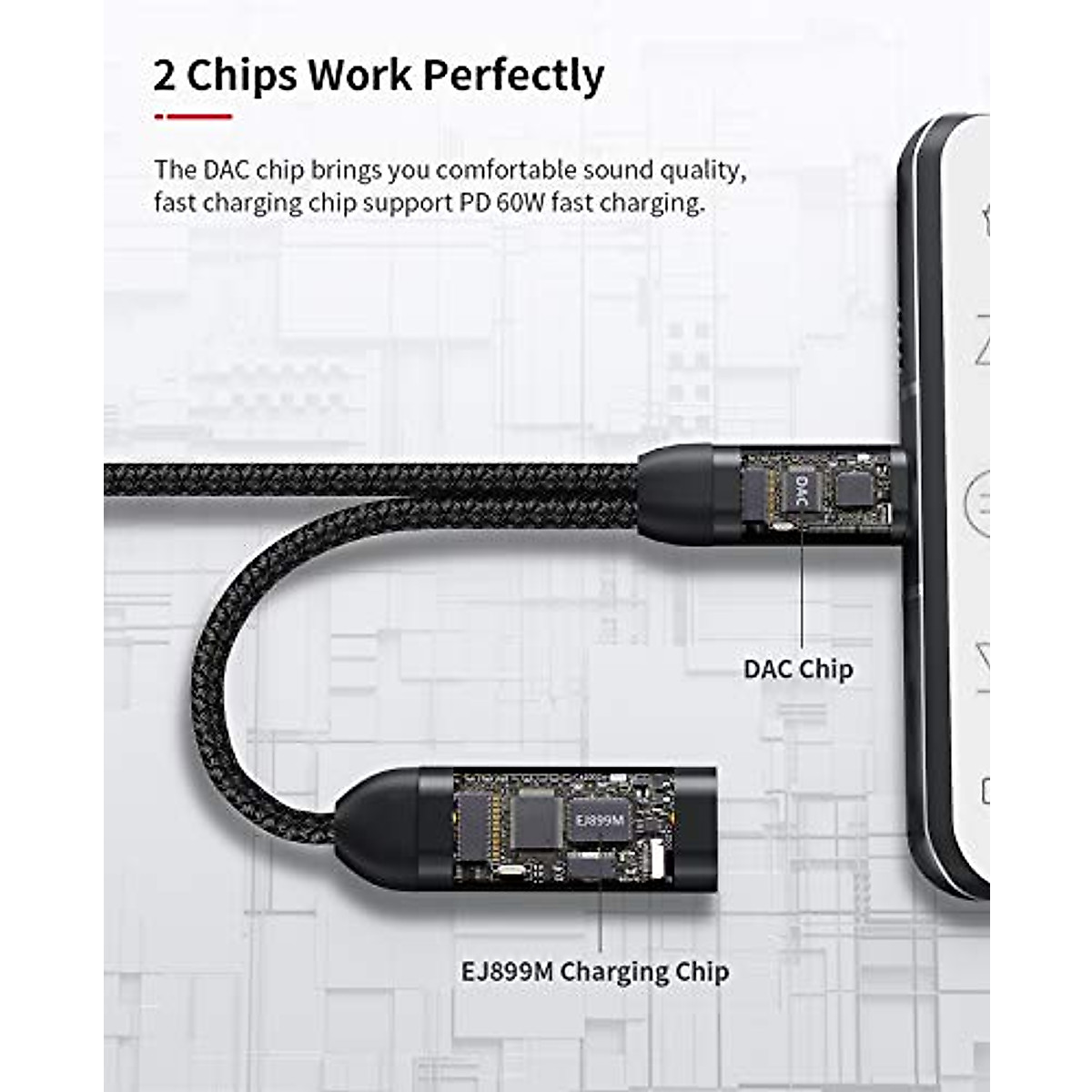 NIMASO USB Type C to 3.5mm Headphone and Charger Adapter, 2 in 1 Headphone Jack Charging Power Aux Cable Compatible with Pixel 4 3 XL, Galaxy S21 S20 S20+ Plus iPad Pro Air 4 Mini 6