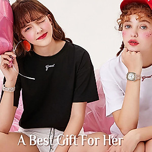 Goton Bling Silicone Band Compatible with Apple Watch 46mm 45mm 44mm 42mm 41mm 40mm 38mm Series 10 9 8 7 6 5 4 3 2 SE Women, Glitter Strap Accessories