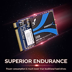 SABRENT 512GB Rocket NVMe PCIe M.2 2242 DRAM-Less Low Power Internal High Performance SSD (SB-1342-512)