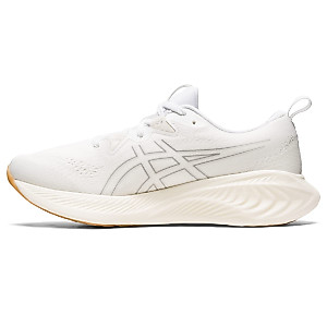 ASICS Women's Gel-Cumulus 25 Running Shoes, 8, White/White