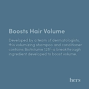 Hers Full Volume Shampoo and Conditioner - Volumizing Shampoo and Conditioner for Women - Soft Cedar & Citron - Adds Volume, Shine & Bounce - 2 x 6.4 fl oz Bottles