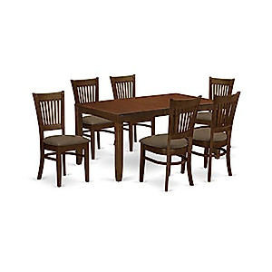 East West Furniture LYVA7-ESP-C Dining Set, 7-Piece