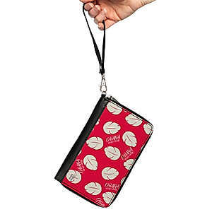 Buckle-Down Women's PU Zip Around Wallet Rectangle-Lilo & Stitch, 7.5"x4.5"