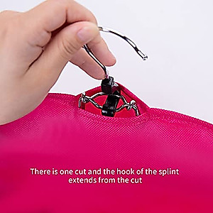 Wig Bags Storage with Hanger - 3 Packs Wig Storage for Multiple Wigs Hair Extension Storage Bag Hairpieces Storage Holder (Rose)