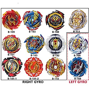Bey Burst Gyro Toy Set with Arena Metal Fusion Attack Top Grip Toy Great Birthday Gift for Boys Children Kids Age 6 8 10 12+ Game Storage Box 12 Burst Gyros 1 Stadium 4 Two-Way Launcher 2 Handles