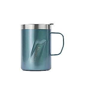 EcoVessel TRANSIT Stainless Steel Travel Mug/Coffee Mug with Slider Lid & Ergonomic Handle, Tumbler With Handle Insulated Coffee Mug - 12oz (Blue Moon)