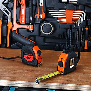 Yunsailing 15 Pack Tape Measure Bulk 16 Feet Retractable Measuring Tape Small Tape Measure Easy Read Tape Measure with Fractions 1/8 Measurement