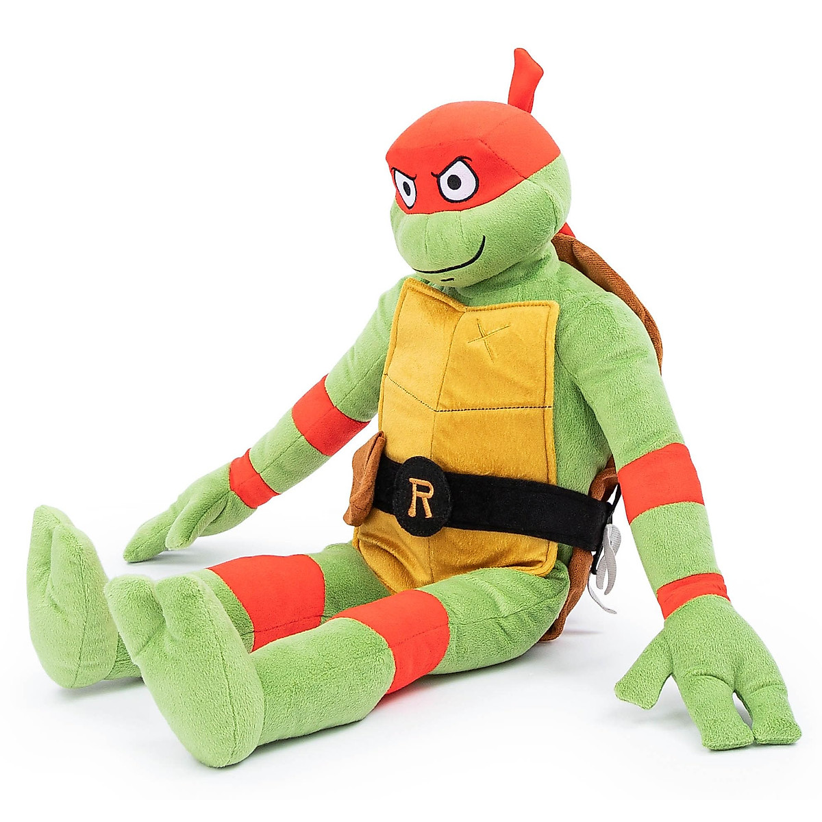 Nickelodeon Teenage Mutant Ninja Turtles Raphael Plush Pillow Buddy - Super Soft Stuffed Character Pillow - Polyester Microfiber, 26 Inches