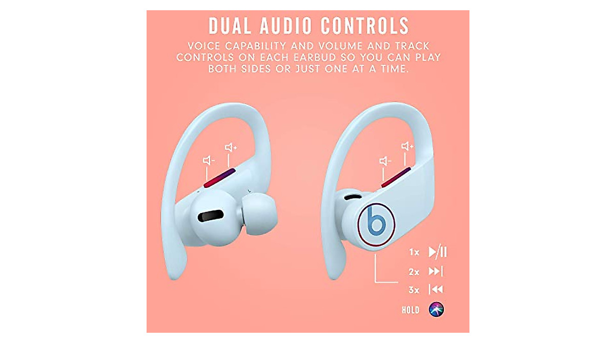 Beats Pro Wireless Earphones - Glacier Blue, 9H Playtime, Sweatproof