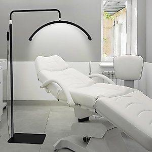 Hi_Friend Eyelash LED Floor Light, Half Moon Lamp for Lash Extension, Lighting for Beauty, Skincare, Lashes, Eyebrows, Filming Content Creation (Black)