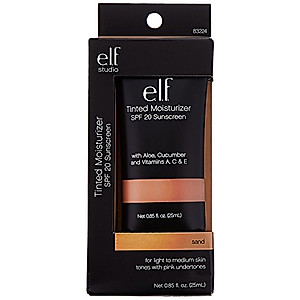 e.l.f. Tinted Moisturizer SPF 20, Sand, 0.88 Ounce