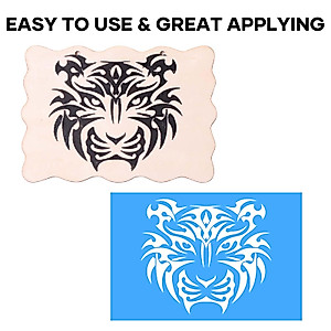 HTVRONT Stencil Vinyl Adhesive Material - 12” x 50 FT Light Blue Adhesive Stencil Vinyl for Cricut & Silhouette Machine，Stencil Vinyl Roll for Crafting Decoration