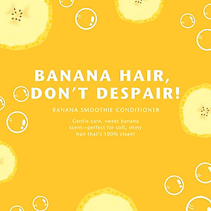 Gabriel Cosmetics Clean Kids Naturally Banana Smoothie Conditioner, 16 oz (1 Bottle), EWG Verified