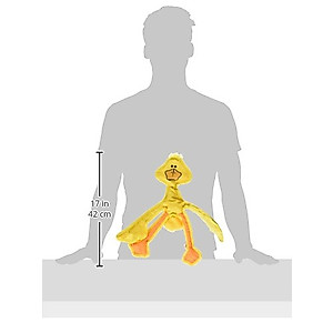 Multipet Skele Duck Dog Rope Toy - Nylon Tug of War - Squeaky Toy for All Dogs - for Playing Toss & Fetch - Cute Dog Pet Toy (15", Yellow)