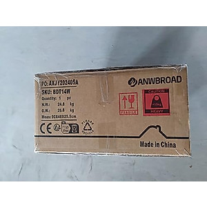 ANWBROAD Makeup Vanity Desk Vanity Table Set with LED Lighted Mirror Vanity Set with 3 Adjustable Lighting Colors 5 Storage Shelves 2 Big Drawers Dresser Cushioned Stool for Girls Women (White)