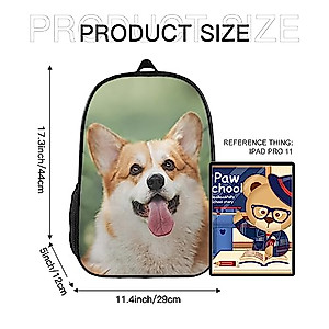 Gaxuciat Custom Backpack, Personalized Lightweight School Bookbag Add Your Photo Text for Boys and Girls, Travel, Work