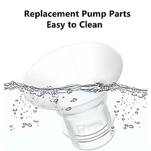 2PCS Flange Insert 21mm Compatible with Medela/Spectra/Willow/TSRETE/Momcozy S9/S12/S9Pro/S12Pro Breastpump 24mm Shields, Reduce 24mm Nipple Tunnel Down to Correct Size, Pump Parts Replace (21mm)