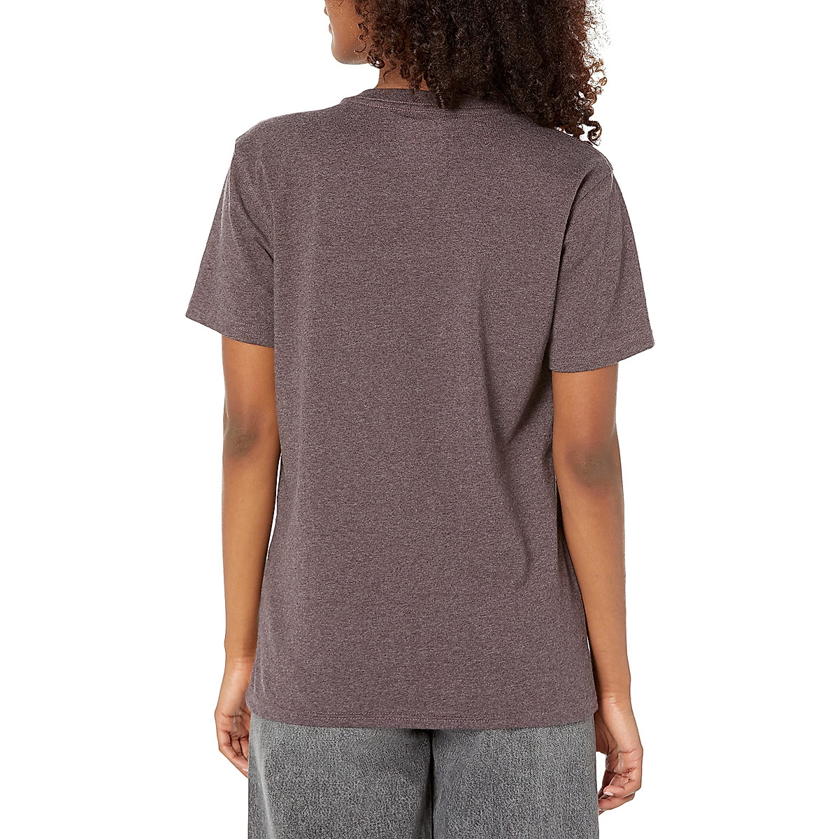 Carhartt Women's Loose Fit Heavyweight Short-Sleeve Pocket T-Shirt (Also Available in Plus Sizes), BlackBerry Heather, X-Large