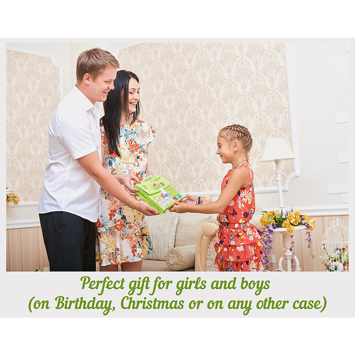 54 Pcs Drawing Stencils Set for Kids, Arts and Crafts Set for Girls & Boys, Christmas & Birthday Gifts for Kids 4 5 6 7 8 9+ Year Old Creative Travel Activity & Supplies for Children