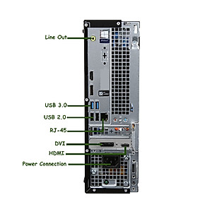 Dell Optiplex 3060 SFF Computer Desktop PC, Intel Core i5-8th Gen Processor, 16GB DDR4 Ram, 1TB Solid State Drive, HDMI, Nvidia GeForce GT 1030 2GB DDR5, WiFi & Bluetooth, Windows 10 (Renewed)