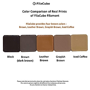 2 Rolls of Black PLA 1.75 Filament - FilaCube PLA 2 1.75mm 3D Printer Filament Plastic Supply Compatible with FDM Printing Ender monoprice prusa cr 10 10s anet creality anycubic anet makerbot