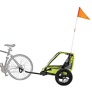 Allen Sports Hi-Viz 2-Child Bicycle Trailer, Model ET2-G, Green