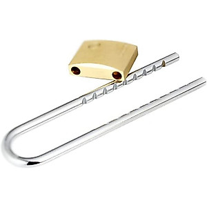 DULASP Bike Lock Copper Padlock Double-Open U-Lock Beam Door Lock Cabinet Door Lock Garden Gates, Bicycles, Office Gates, Warehouse Gates U-Lock