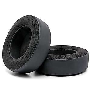 WC Freeze Virtuoso - Hybrid Fabric Cooling Gel Replacement Earpads for Corsair Virtuoso Gaming Headset, Made by Wicked Cushions, Improved Durability, Thickness and Sound Isolation | Black