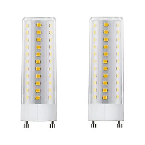 Cheopha GU24 LED Light Bulb Warm White 13W 18W 23W T2 Spiral CFL Light Replacement Bulb for Ceiling Fan Light Bathroom Light Pendants Gu24 LED Bulb 120V 3000K Non Dimmable 10W Pack of 2