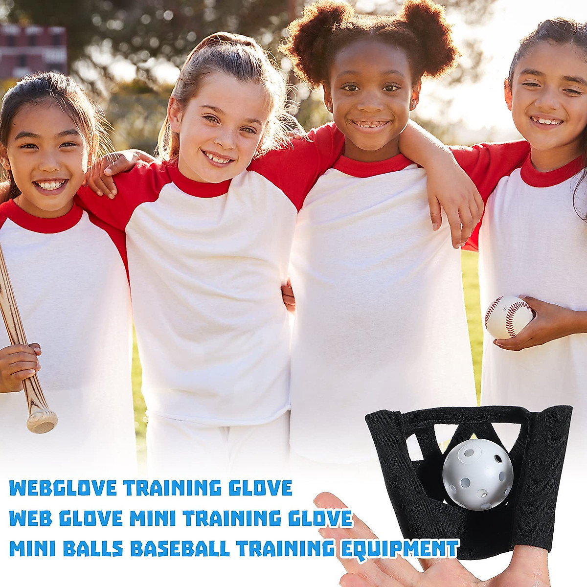 Zhengmy 10 Packs Baseball Training Glove Designed to Catch Golf Sized Practice Balls Catcher Aids Suitable for Field Drills Hand Eye Coordination Teaching Proper Placement