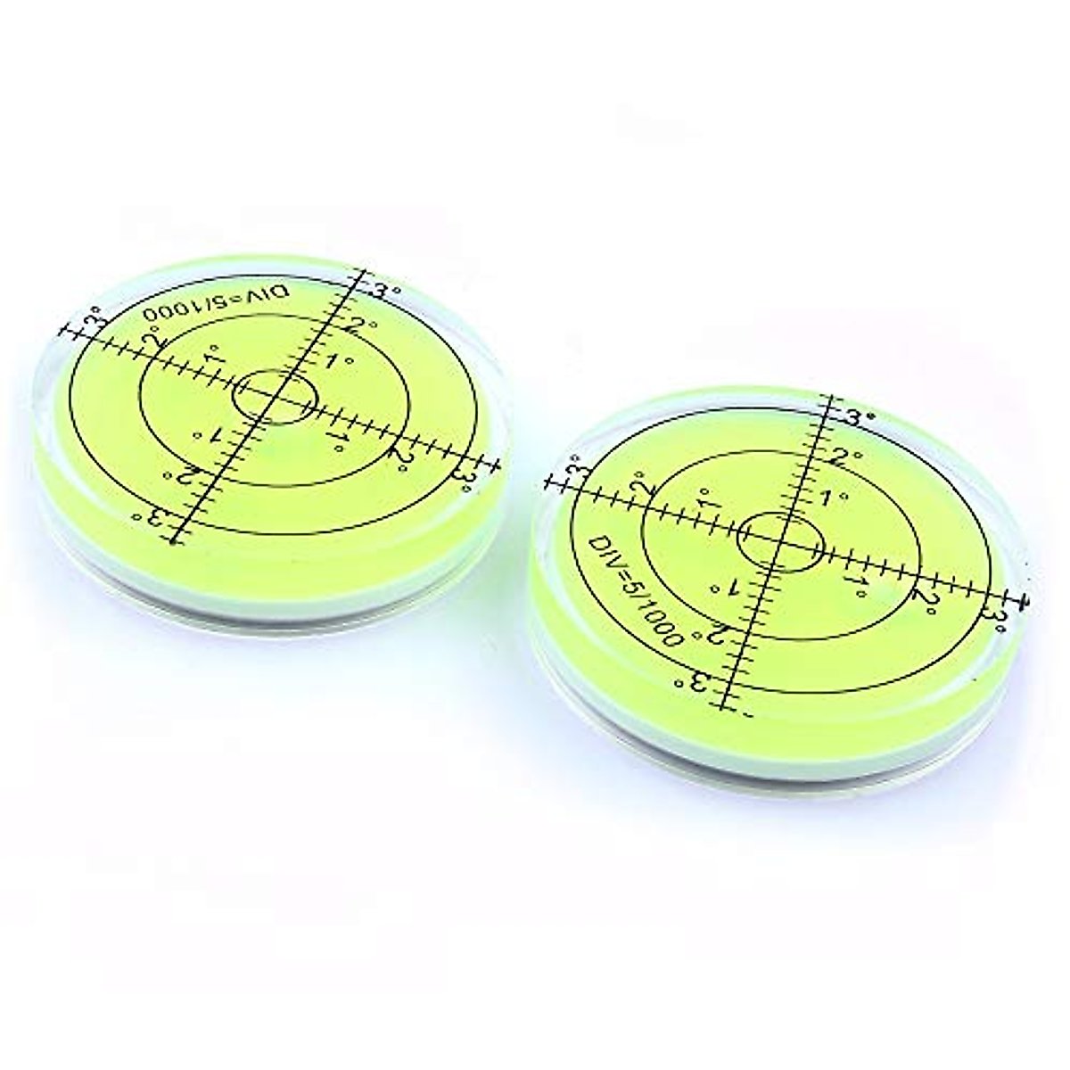 XMLEI Convenient and lighterCircular Bubble Level Spirit l Measuring Instruments Tool Universal Protractor Tool （60X12mm）