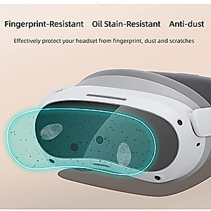 for PICO 4 Protective Film VR Lens Protector Anti-Scratch Ring Protecting Eyewear Headwear Film HD Anti Scratch Soft Film Anti-Dirty Replacement Accessories