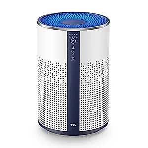 TCL Air Purifier for Home Room Bedroom True H13 HEPA Air Filter Remove 99.97% Smoke Odor Pet Dander Dust Pollen Mold Air Cleaner Metal Design with Night Light