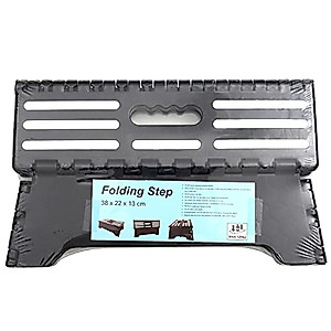 Portable Folding Step Stool, 5 inch Lightweight Anti-Skid Stepping Stool, Non-Slip Textured Grip Surface for Adults Seniors at Home, Kitchen, Bathroom, Bedroom, Closet, Holds Up to 300 Pounds