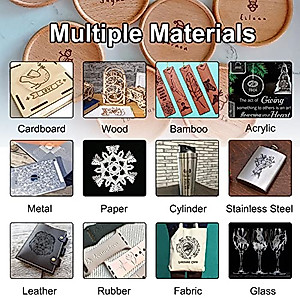 4240 Laser Engraver, 20W Laser Engraving Cutting Machine, Laser Machine 5W Output Power, Laser Cutter for Metal and Wood with 16.5”x15.75” Large Engraving Cutting Area (420x400mm)