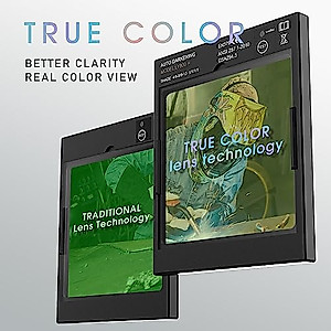 YESWELDER Large Viewing Screen 3.93"X3.66" True Color Solar Power Auto Darkening Welding Helmet, 4 Arc Sensor, for TIG MIG Arc Weld Grinding Welder Mask LYG-17800F-ST