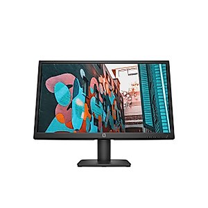 HP V222vb FHD Monitor, 1080p VA Display, 75Hz Refresh Rate, 21.5-inch Computer Screen, TÜV Certified Low Blue Light Mode, Ergonomic Tilt, 3000:1 Contrast Ratio, HDMI & VGA Ports, VESA Mounting (2021)