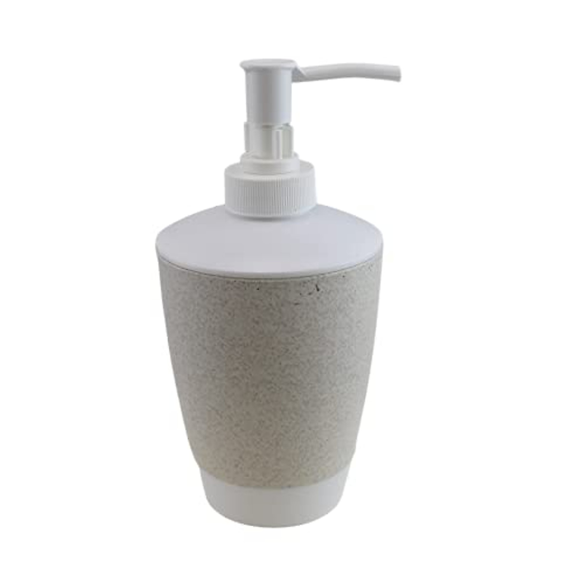 Bathroom Accessories Set 4 Piece Accesorios para Baños Soap Dispenser, Soap Dish, Tumble, Toothpaste-Toothbrush Holder (Sandstone Beige)