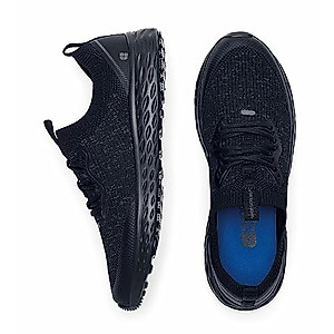 Shoes for Crews Everlight Pro, Women's Slip Resistant Work Shoes, Water Resistant, Black, Size 7.5 Medium