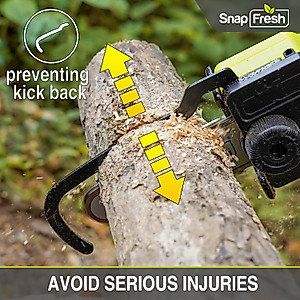 SnapFresh Mini Chainsaw Cordless, 5 Inch Electric Chain Saw Portable Handheld Chain Saw With 2.0Ah Battery & Fast Charger, Security Lock, for Tree Branches, Courtyard Garden