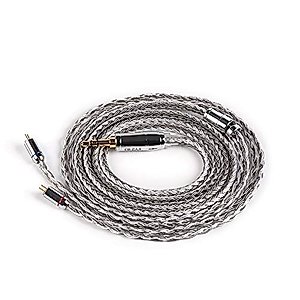 YINYOO 16 Core Silver Plated Copper Earphone Cable, Upgraded in Ear Monitor Replacement Cable for KZ AS10 ZST ZSR ZS10 ZSTX ES4 TRN V80 V90 CCA C10 C16