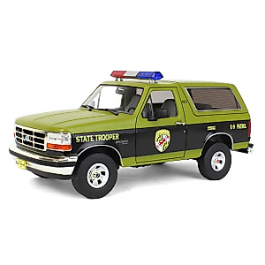 Toy Cars 1996 Bronco Maryland State Police State Trooper Bloodhound Search Team - K-9 Patrol Artisan Collection 1/18 Diecast Model Car by Greenlight 19113