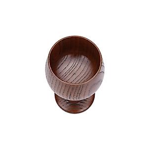 I-MART Wooden Wine Glass, Wine Goblet Cup