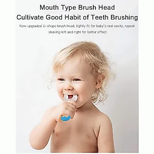 ZPC 2 Pieces of Children's toothbrushes Full Round Children's U-Shaped Toothbrush 360° Oral Cleaning Design for Toddlers and Children Soft Manual Training Toothbrush for 2-6 Years Old Children