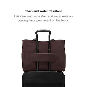 TUMI - Voyageur Valetta Large Tote - 15" Laptop Purse for Business, Travel - Stain, Water-Resistant - Crossbody Strap - Deep Plum